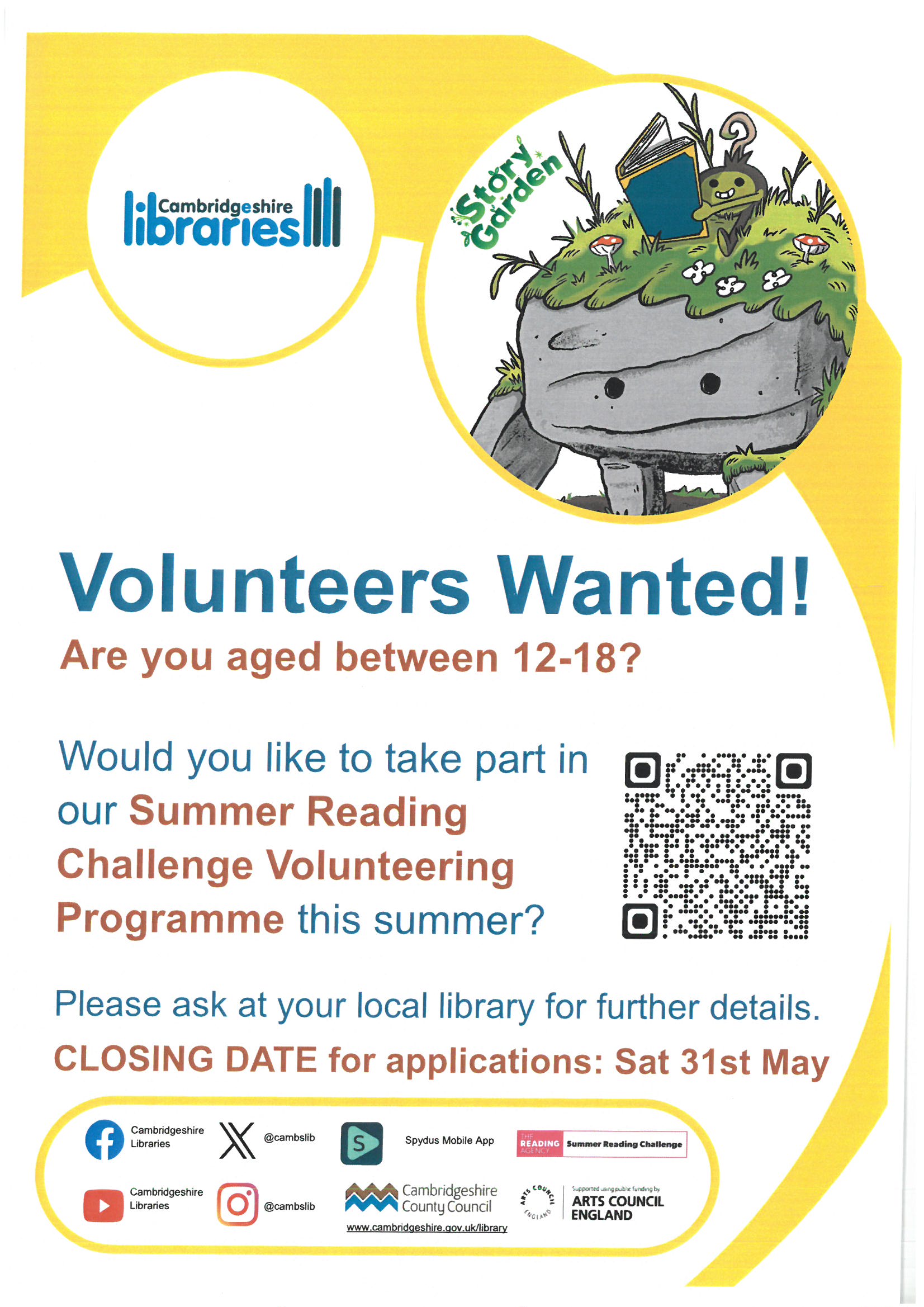 Teenage volunteers wanted at March Library | March Town Council